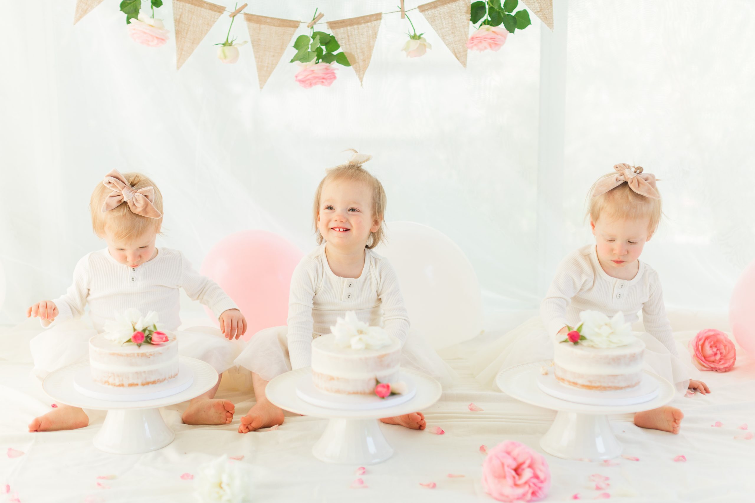Triplet Cake Smash: Tasmania - Christella Maria